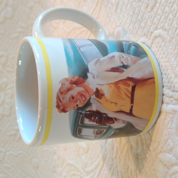 Coca Cola | Kitchen | Coca Cola Brand Mug 951 Print Ad Coffee Cup From ...